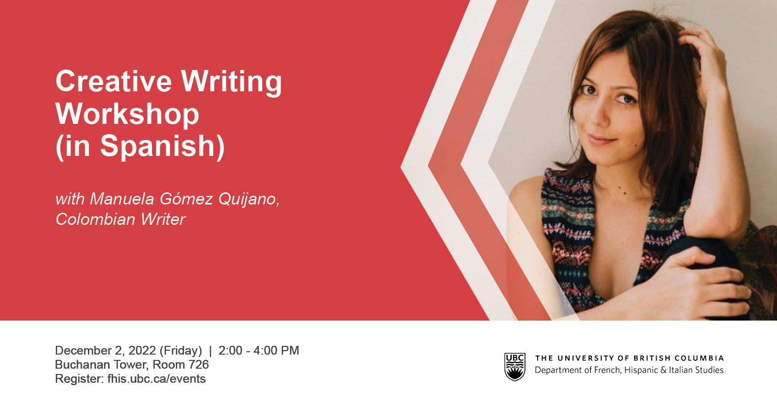 Creative Writing Workshop With Manuela G mez Quijano in Spanish 