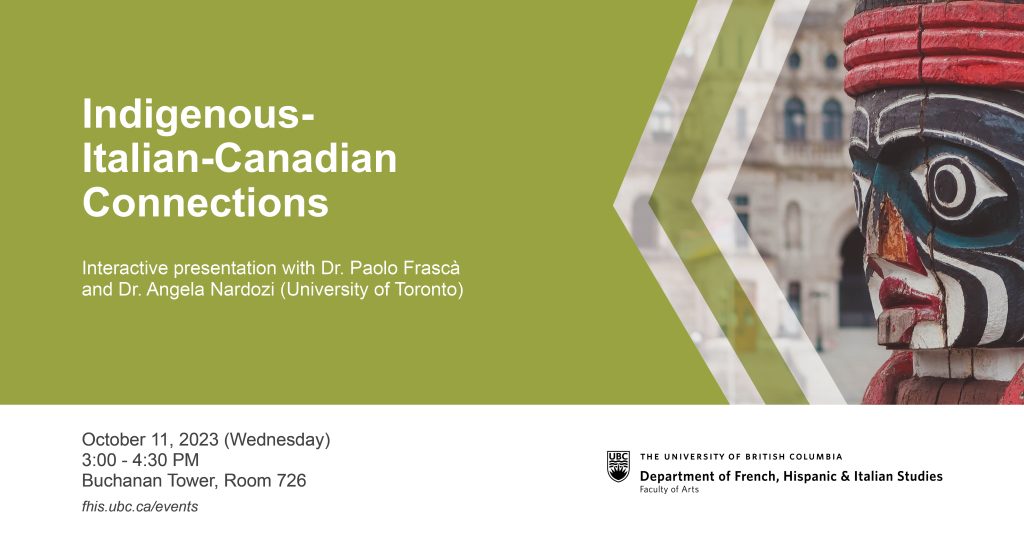 Indigenous-Italian-Canadian Connections - Department of French ...